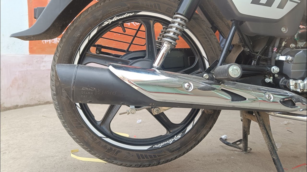 hero splendor plus rim design sticker | hero splendor plus bs6 2023 ...