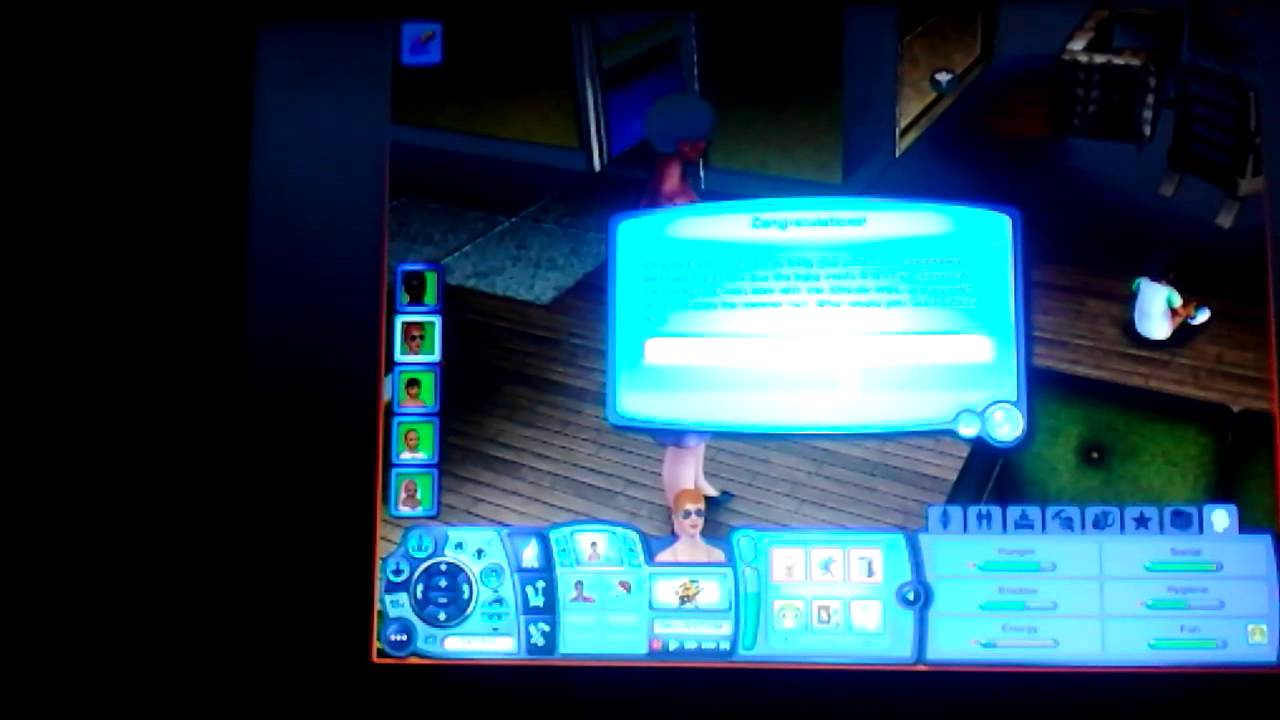 Sim gives birth to triplets (Sims 3) - YouTube