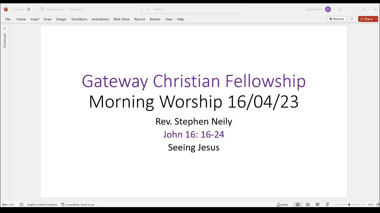 Morning Worship 16 04 23 Rev Stephen Neilly John 16 16 24 Seeing morning-worship-16-04-23-rev-stephen-neilly-john-16-16-24-seeing