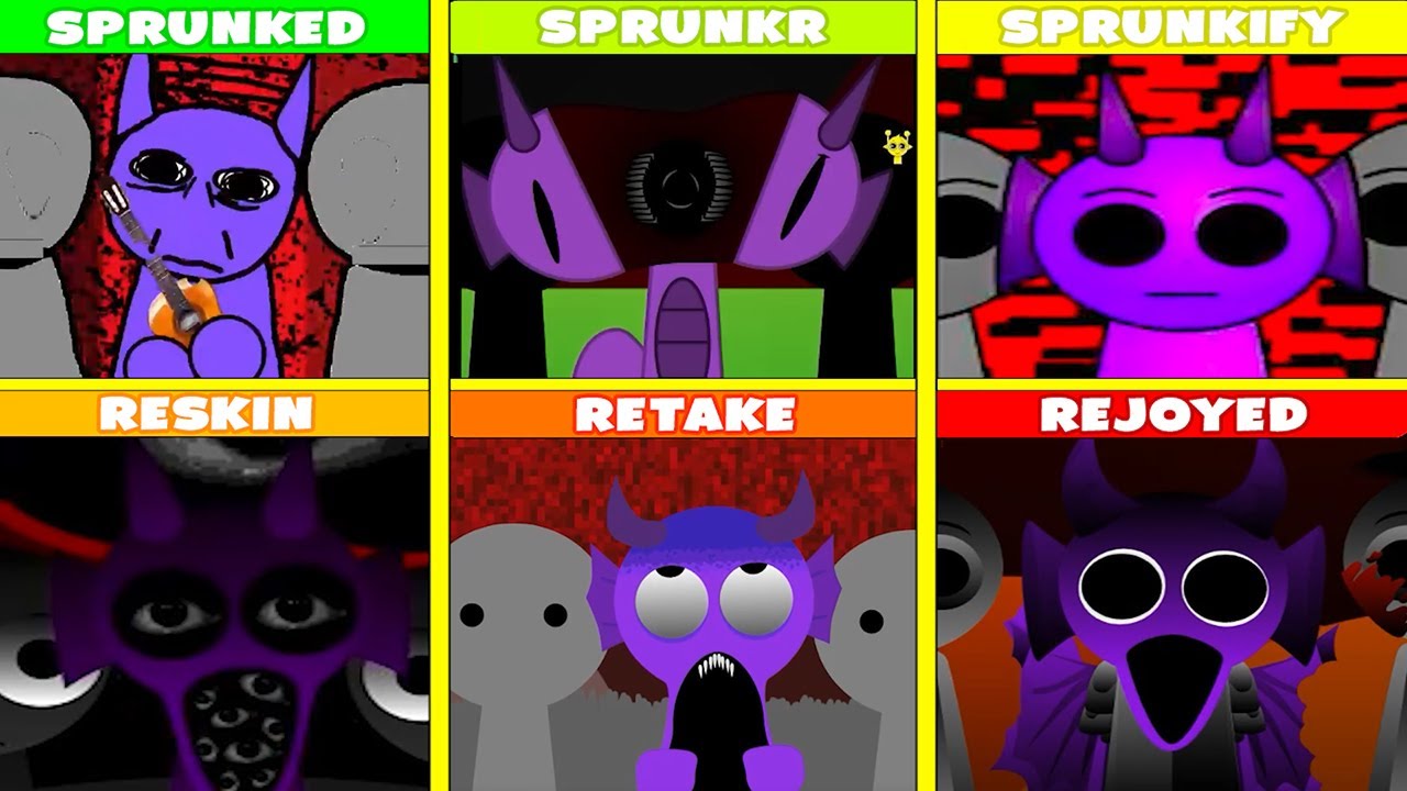 Incredibox Sprunki ALL SOUNDS - Sprunkify VS Reskin VS Retake VS ...
