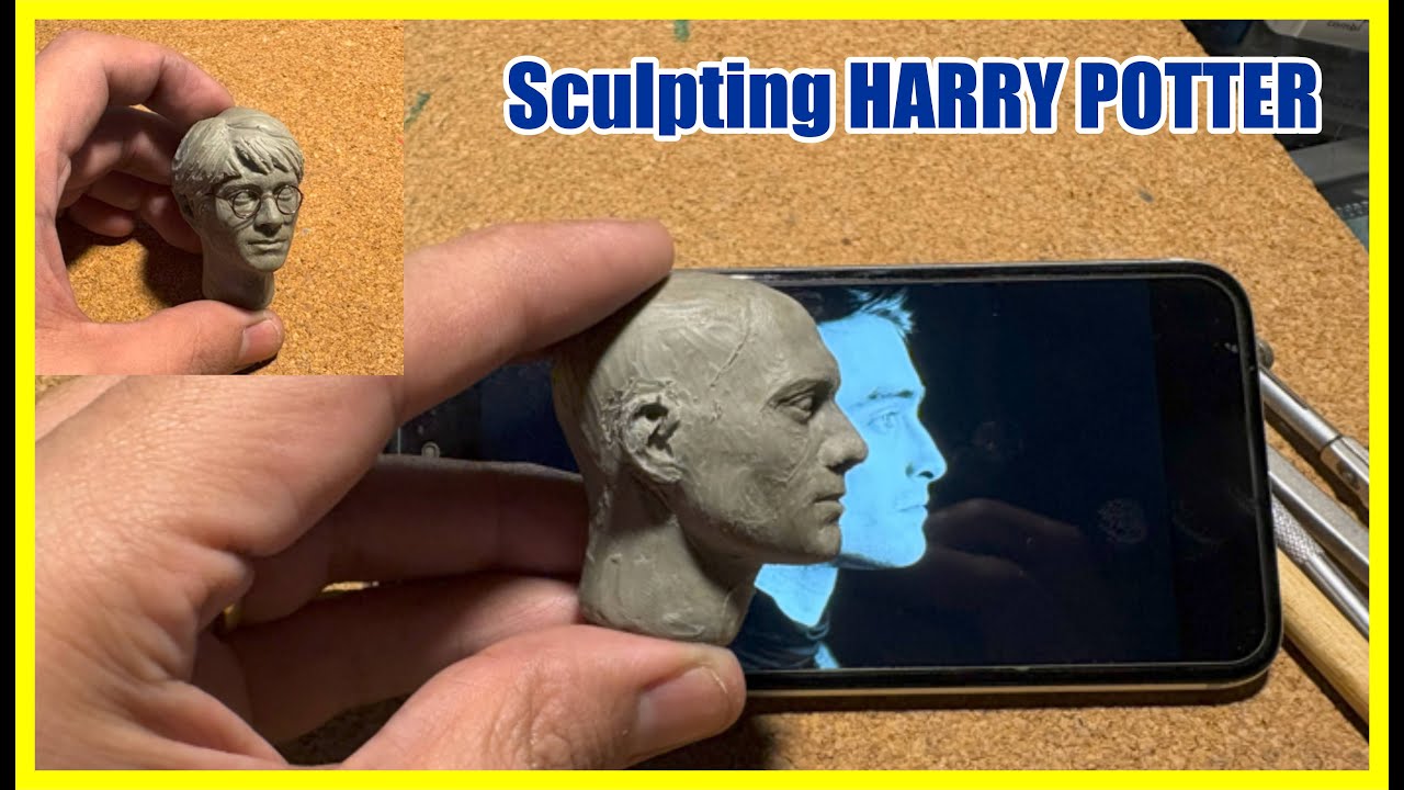 Sculpting Harry Potter Portrait in CLAY! - YouTube