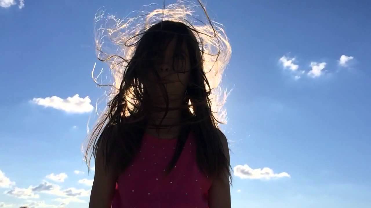 Zoe's hair blowing in the wind SLO-MO in HD - YouTube