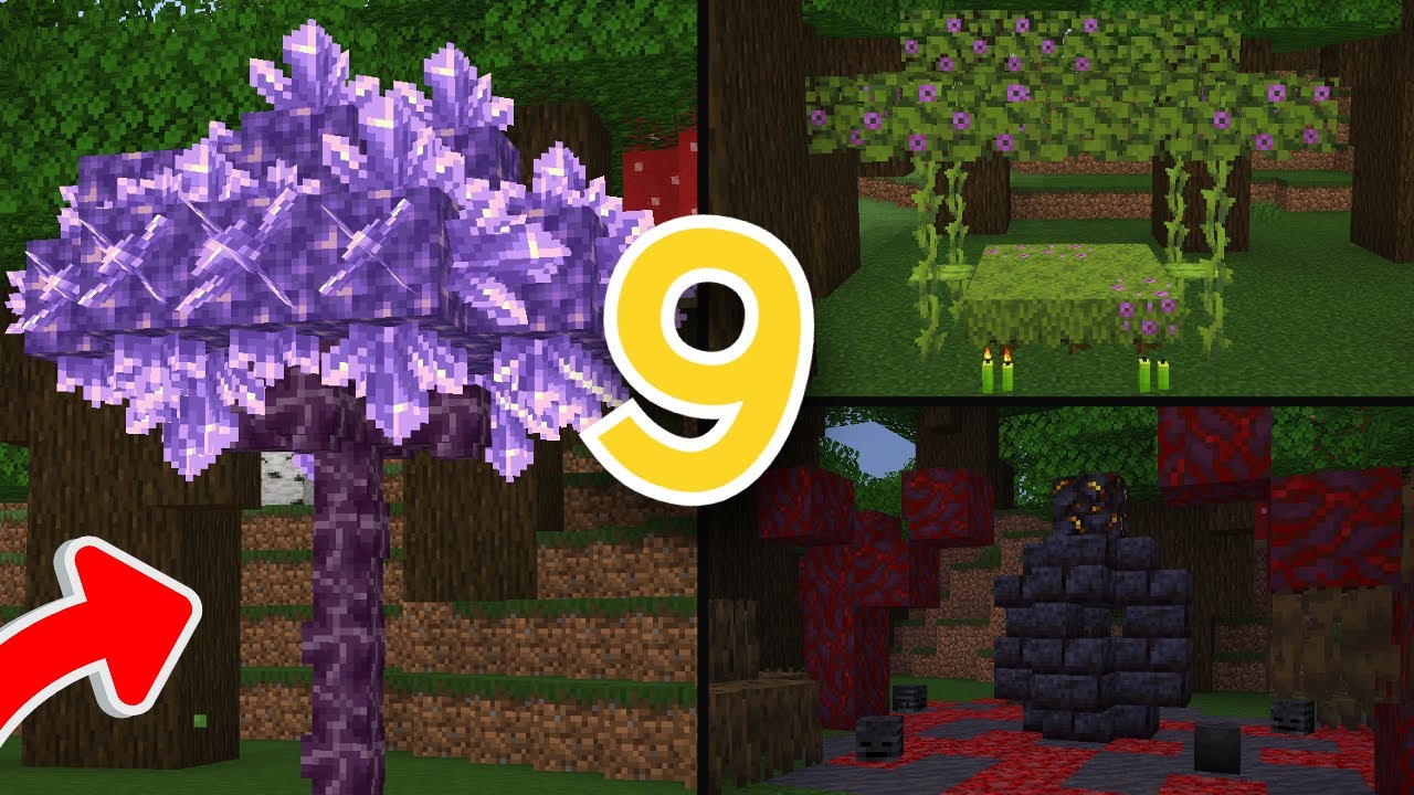 Minecraft | 9 Fantasy FOREST Build Hacks! [Easy] - YouTube