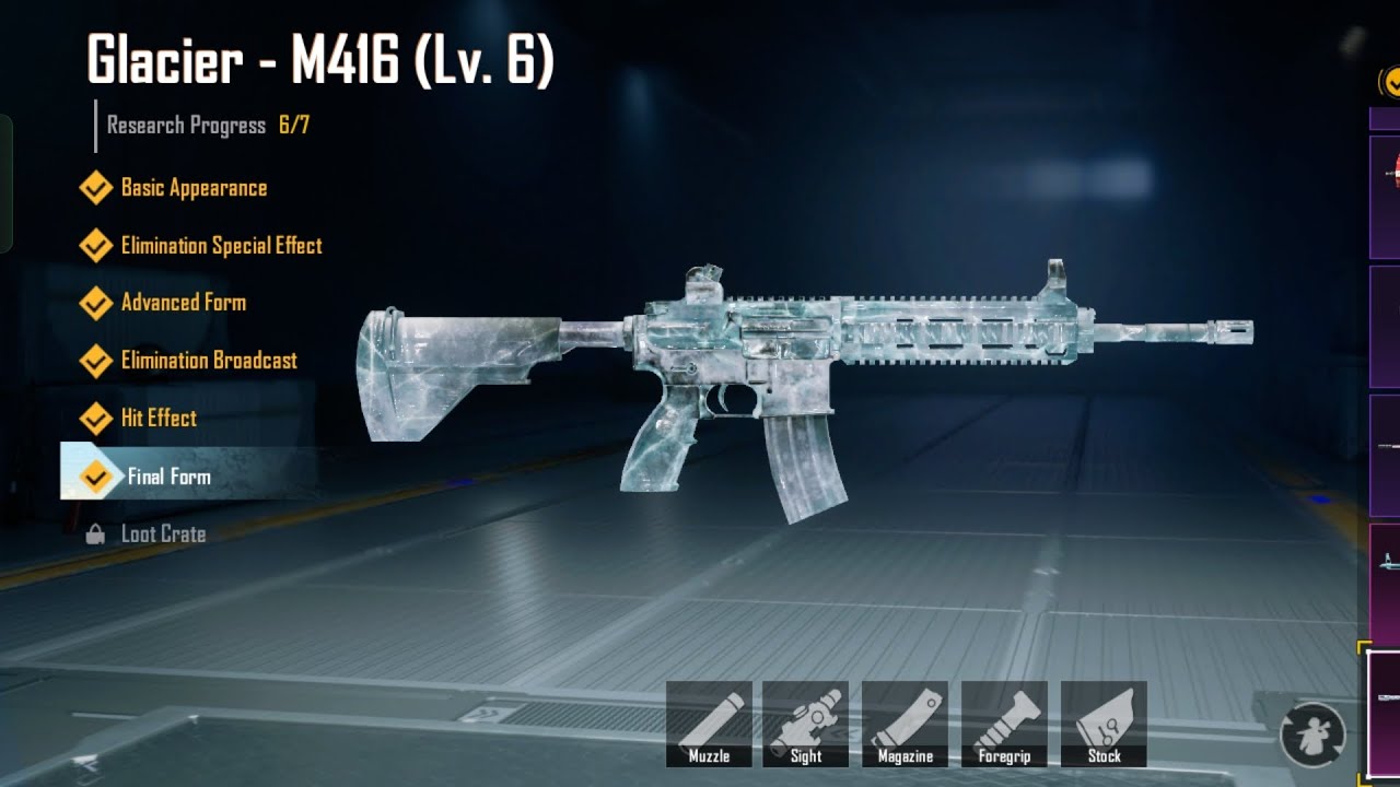 Finally M416 Glacier Max BGMI - YouTube