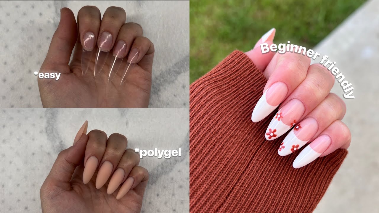 Beginner friendly polygel nails | FIRST FALL nails of the year ☺️ - YouTube
