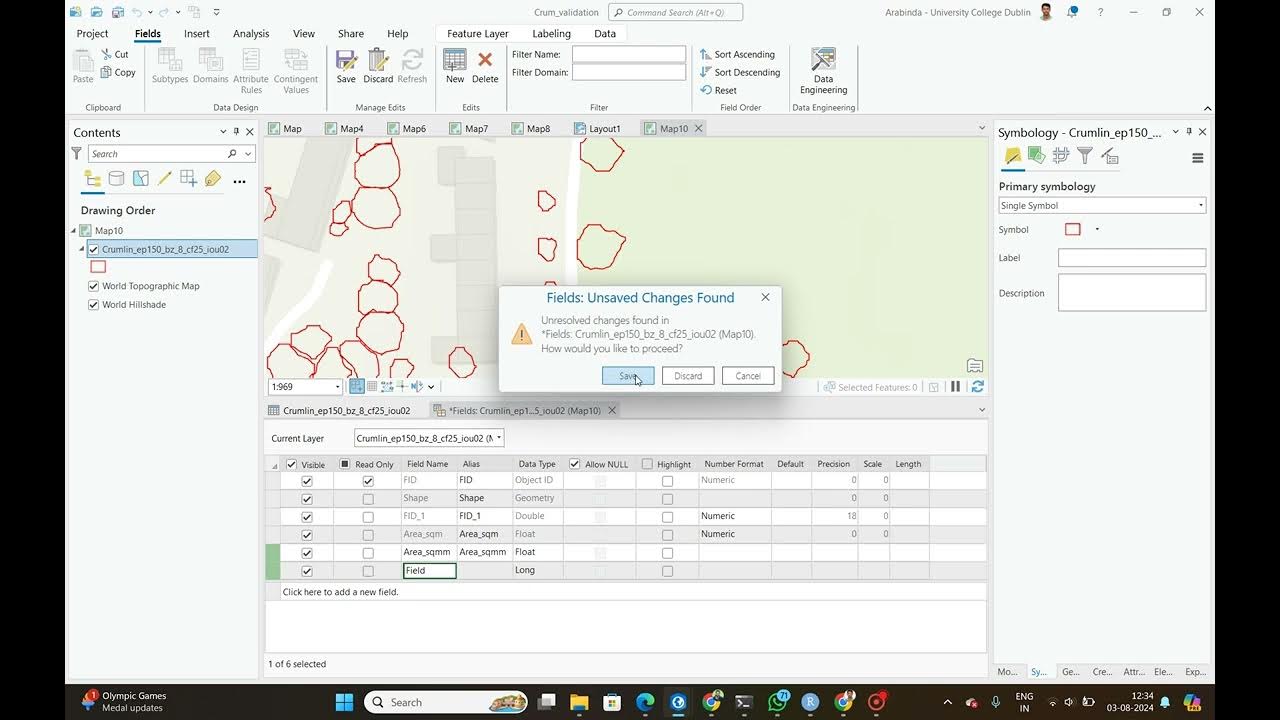 How to calculation area of polygons in ArcGIS Pro - YouTube