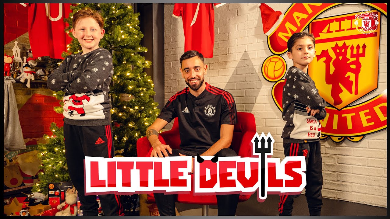 Bruno Fernandes Meets The Little Devils | Christmas Special ...