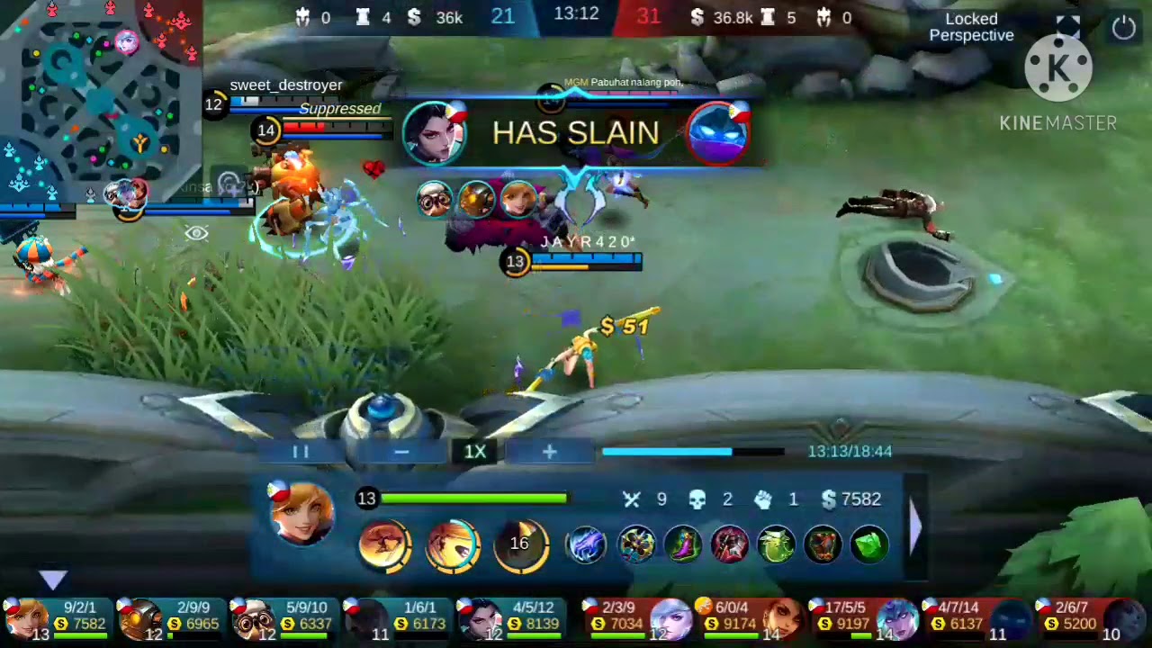 Lagger Gaming, Epic Comeback, No tank, Well played, Fanny Gameplay in ...