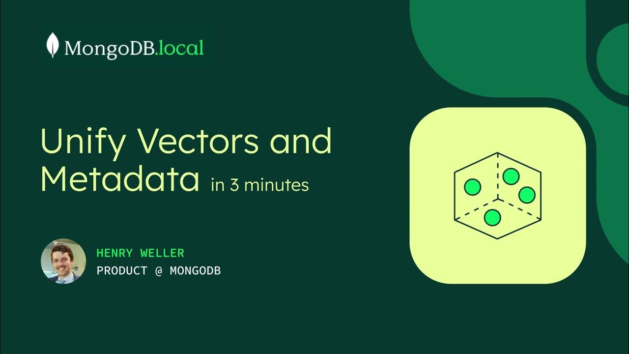 Unify Vectors and Metadata: RAG with MongoDB Vector Search in 3 minutes ...