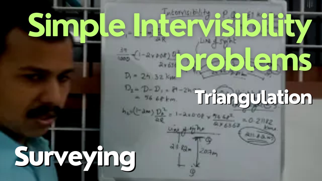 Simple Intervisibility problems : Triangulation : Surveying - YouTube