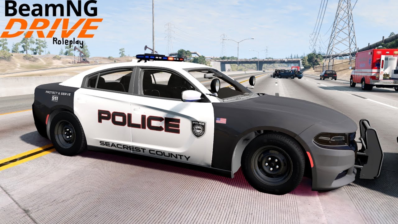 BeamNG Drive RP #85 - I Became A Police Officer For The Day | Stolen ...