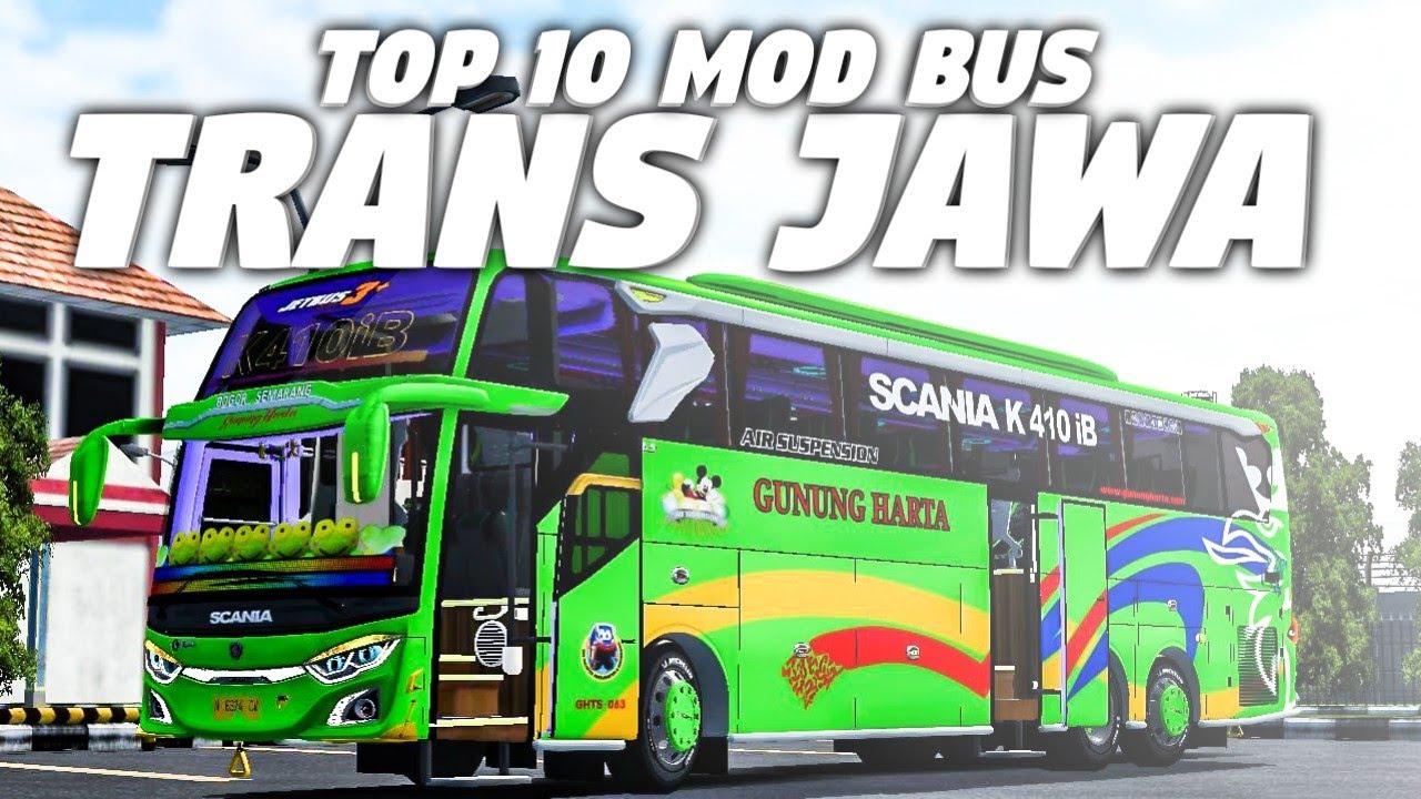 TOP 10 MOD BUS TRANS JAWA | MOD BUSSID - YouTube