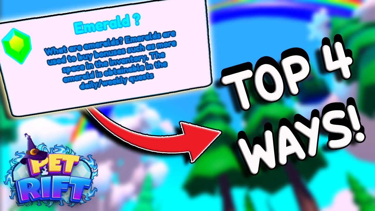 The SECRET to get EMERALDS in Pet Rift - YouTube