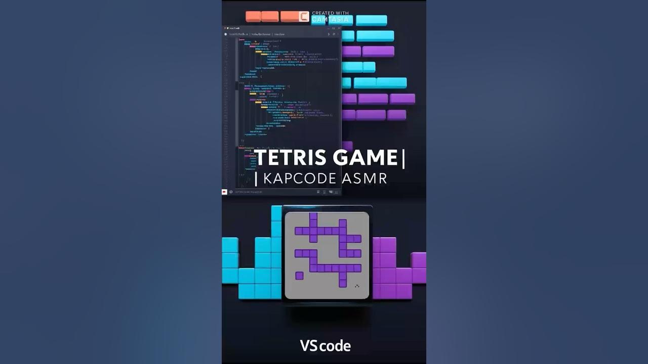 Tetris Game | Html-Css-JavaScript | KapCode ASMR | No Talking Part-6 - YouTube