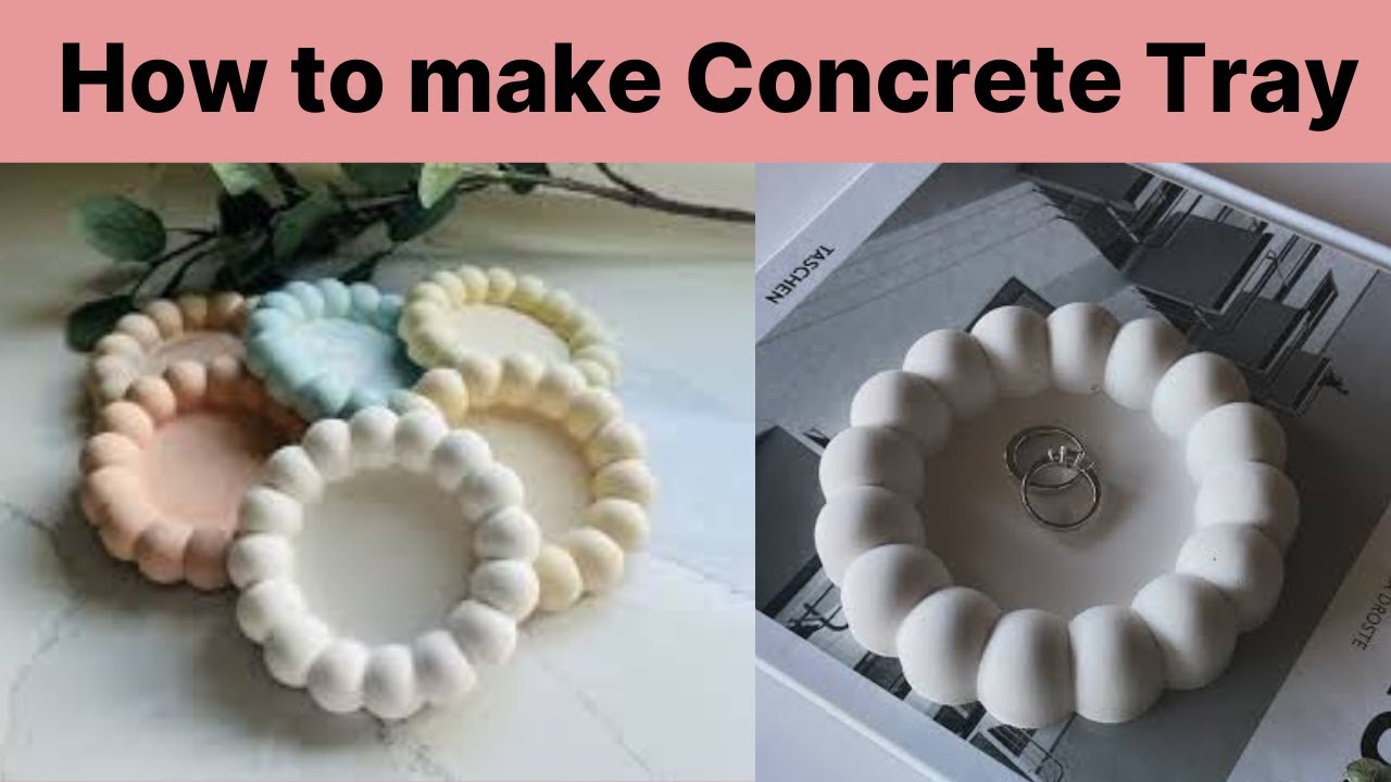 Aesthetic Concrete DIY | Concrete Bubble Tray | DIY Concrete Decor ...