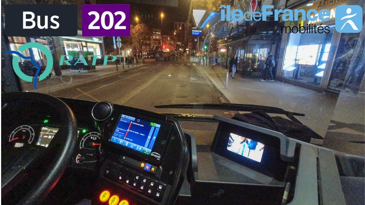 Bus 202 RATP | Boissière - Acacia/Porte de Montreuil Métro - YouTube