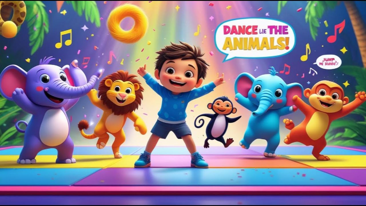 Jungle Dance Party! 🦜🐍 Move Like the Animals!" #jungledanceparty # ...