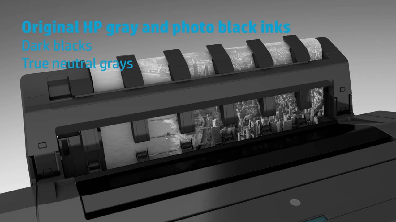 hp designjet t930 - YouTube