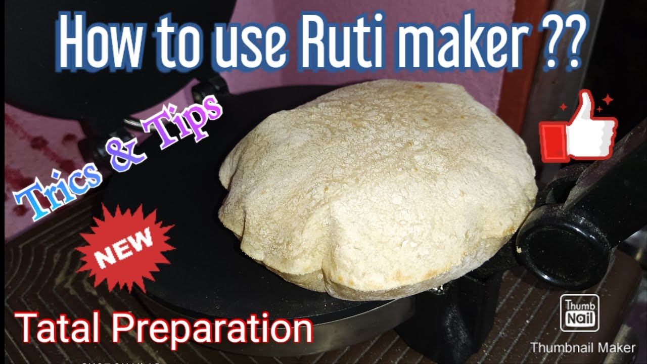How to make ruti in ruti maker in Bengali - YouTube