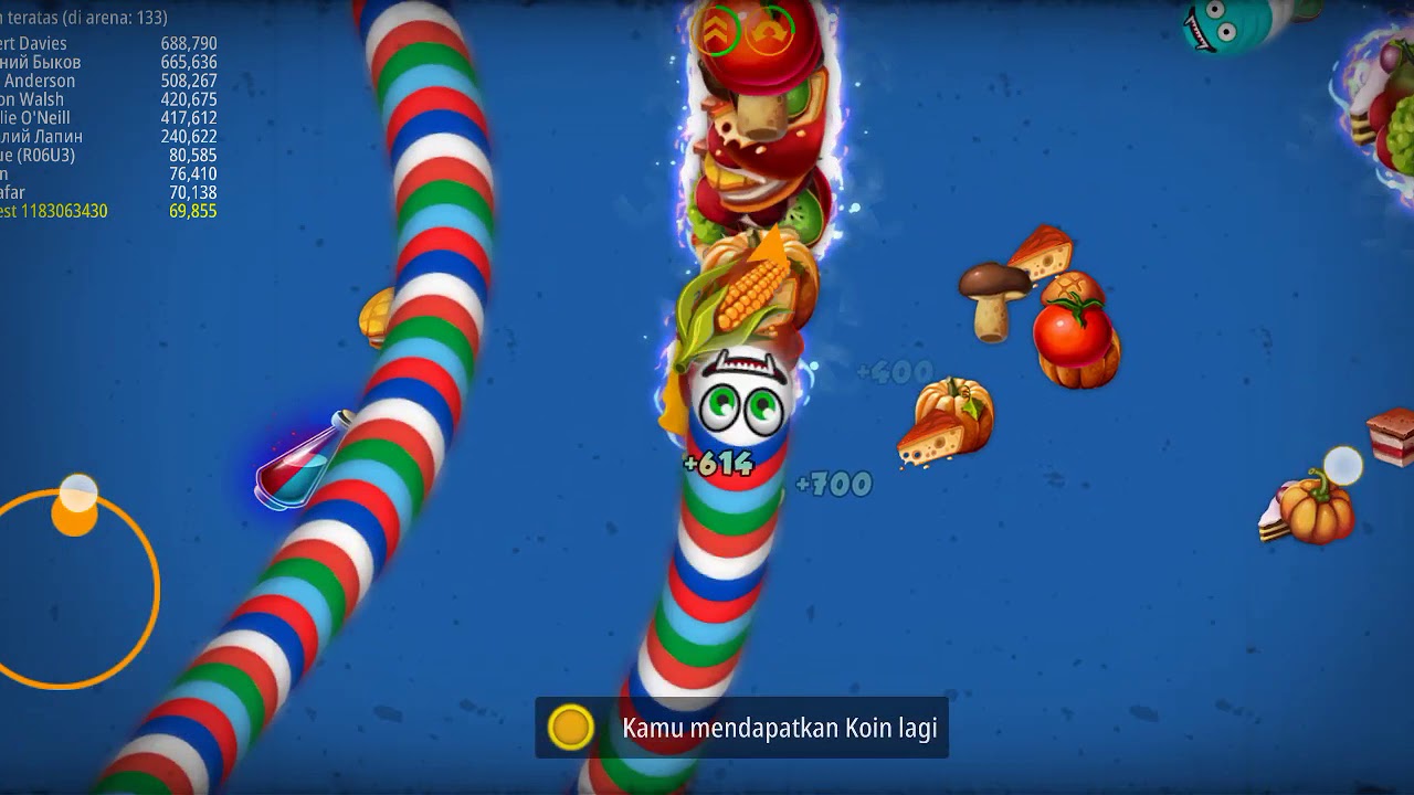 Cara mainan Jona cacing.io cacing rakus - YouTube