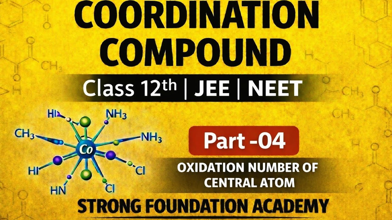 Coordination Compound Part -4|Coordination Number &Oxidation Number of ...