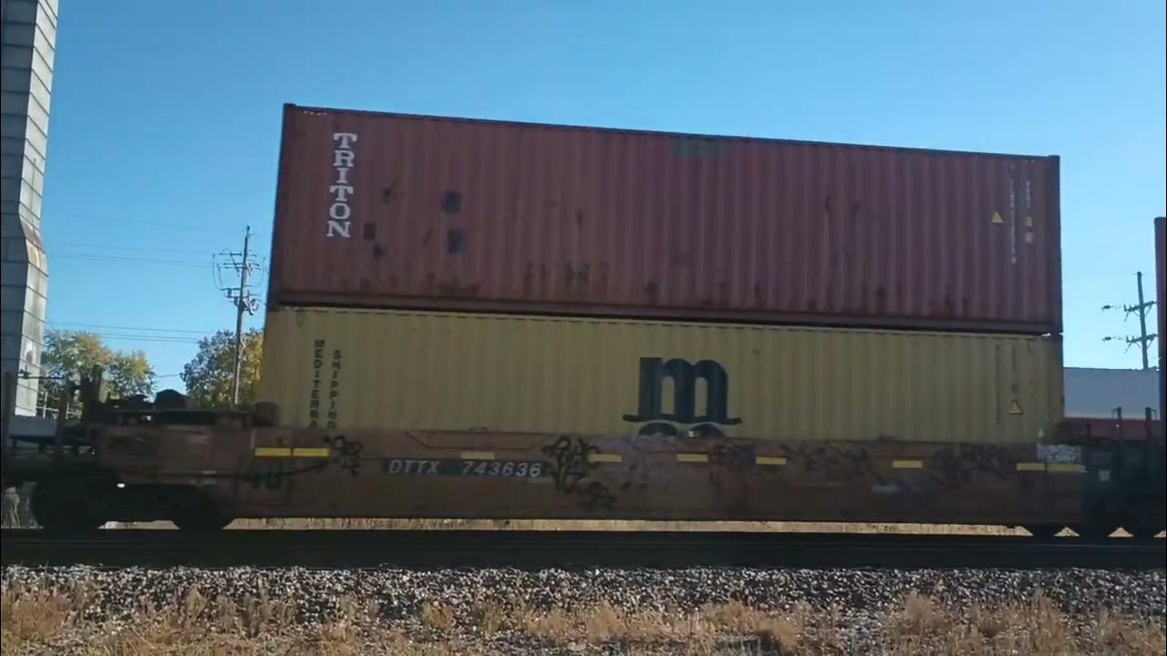H2 Gevo BNSF 7694 with a double Rear DPU! - YouTube