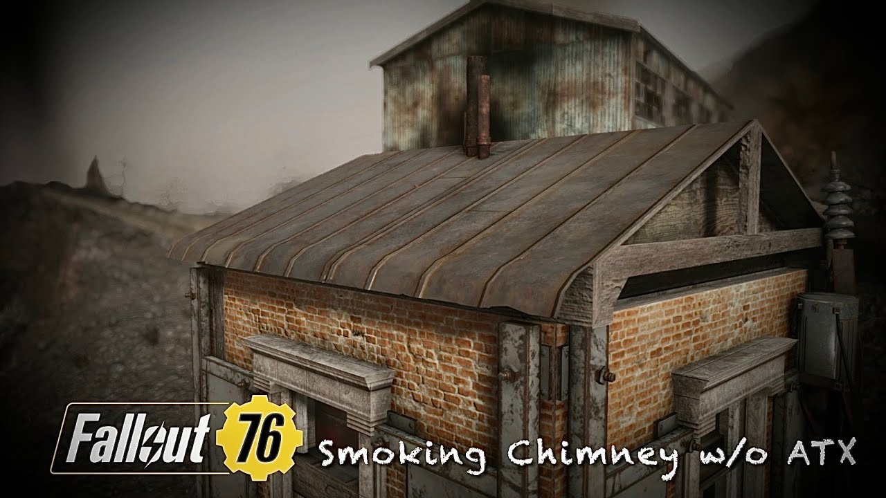 FALLOUT 76 CAMP Tutorial I Smoking Chimney without Atomic Shop - YouTube