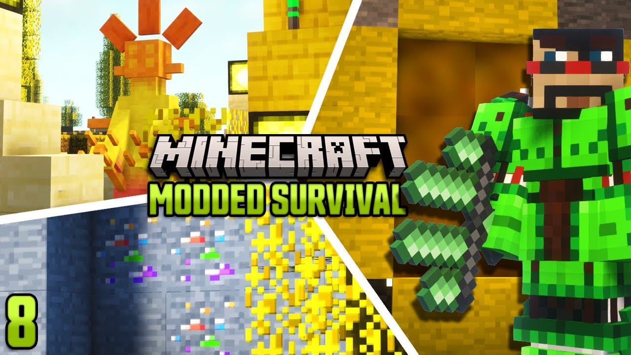 One Giant Leap | Minecraft Modded Survival Ep. 8 - YouTube