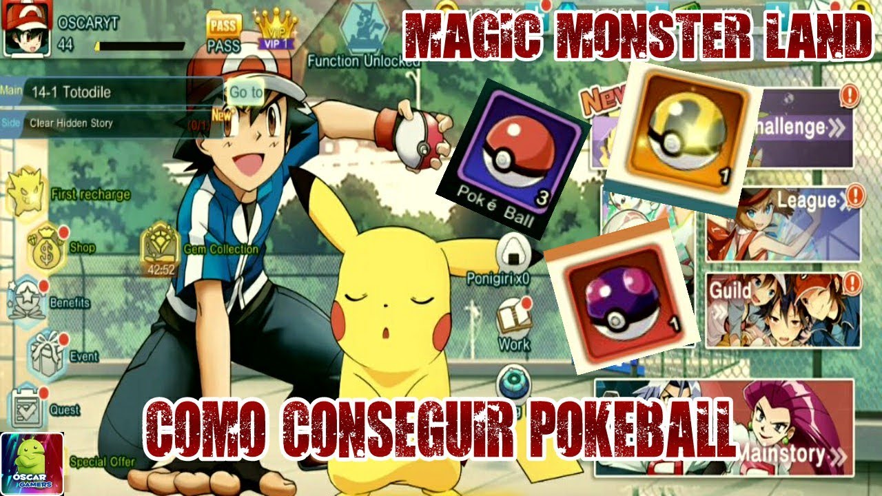 Cómo conseguir Pokeball | Magic Monster Land en Español - YouTube