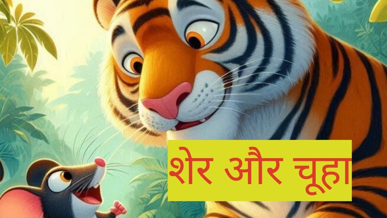 Sher aur Chooha ki kahani || शेर और चूहे की कहानी - YouTube