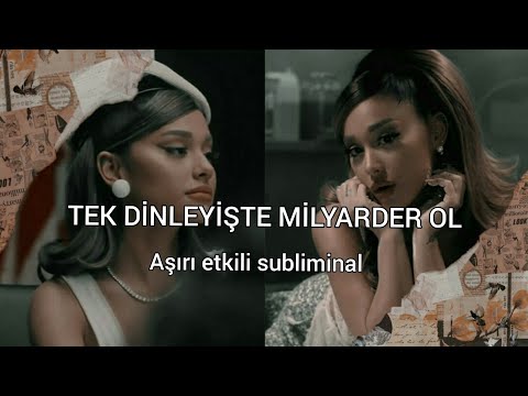 TEK DİNLEMEDE MİLYONER OL/ZENGİNLİK SUBLİMİNAL