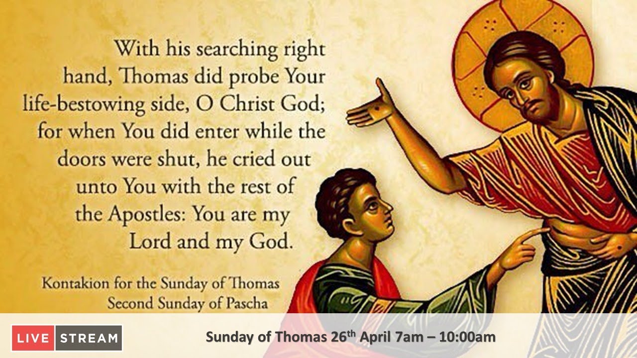 Live Streaming - Sunday of Thomas - 26th April 2020 7am - 10am - YouTube