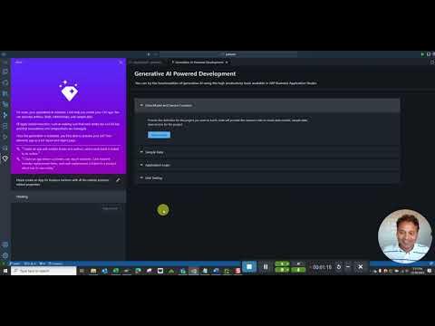 Creating an Application using Joule in SAP Build Code - YouTube