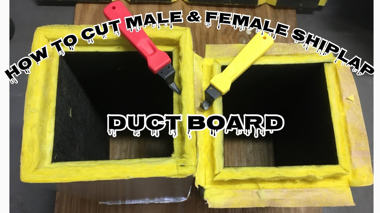 Malco FasGroov Shiplap Tools For Duct Board review/demo - YouTube