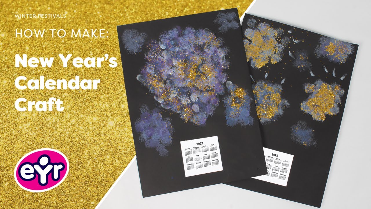 How to Make New Year Calendar 2022 | Easy Crafts for Children - YouTube