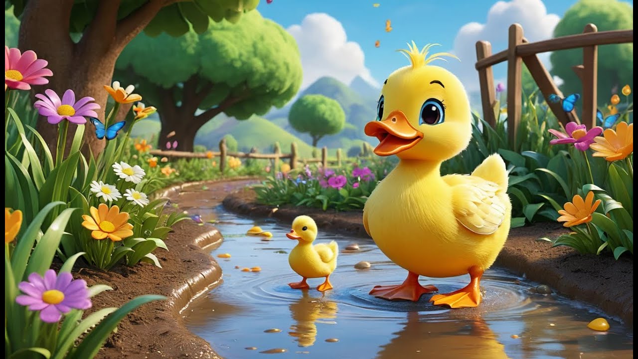 Little Baby Duck Goes Quack Quack Quack | Cute Duck Nursery Rhyme for ...