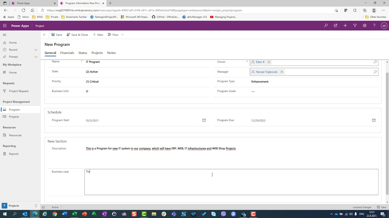 Programs in Project Accelerator and Microsoft Project for the Web - YouTube