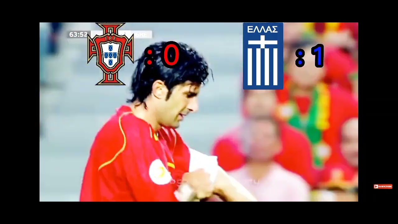 Greece vs Portugal 2004 euro final - YouTube