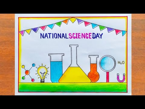 Science Day Drawing / How to Draw National Science Day Poster Easy Step ...