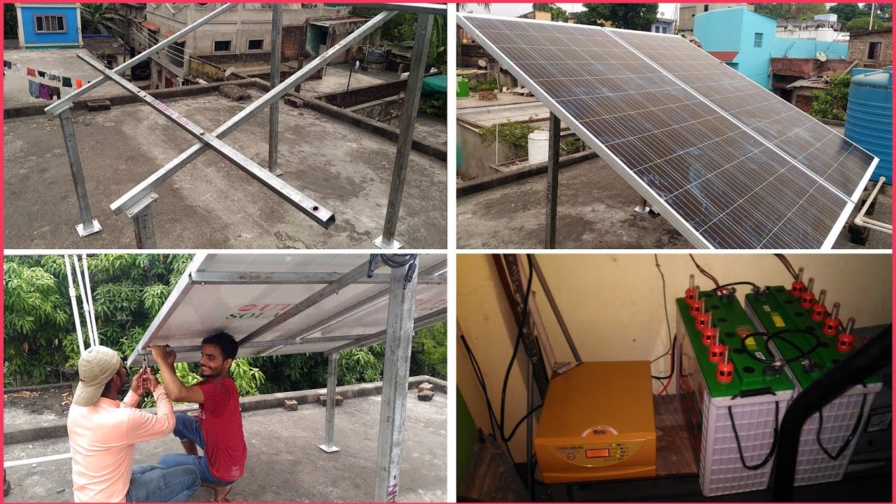 2kva solar system | 800watt solar panel 2000va solar inverter ...