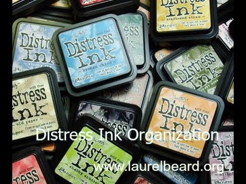 Distress Ink Storage for full pads and minis - YouTube