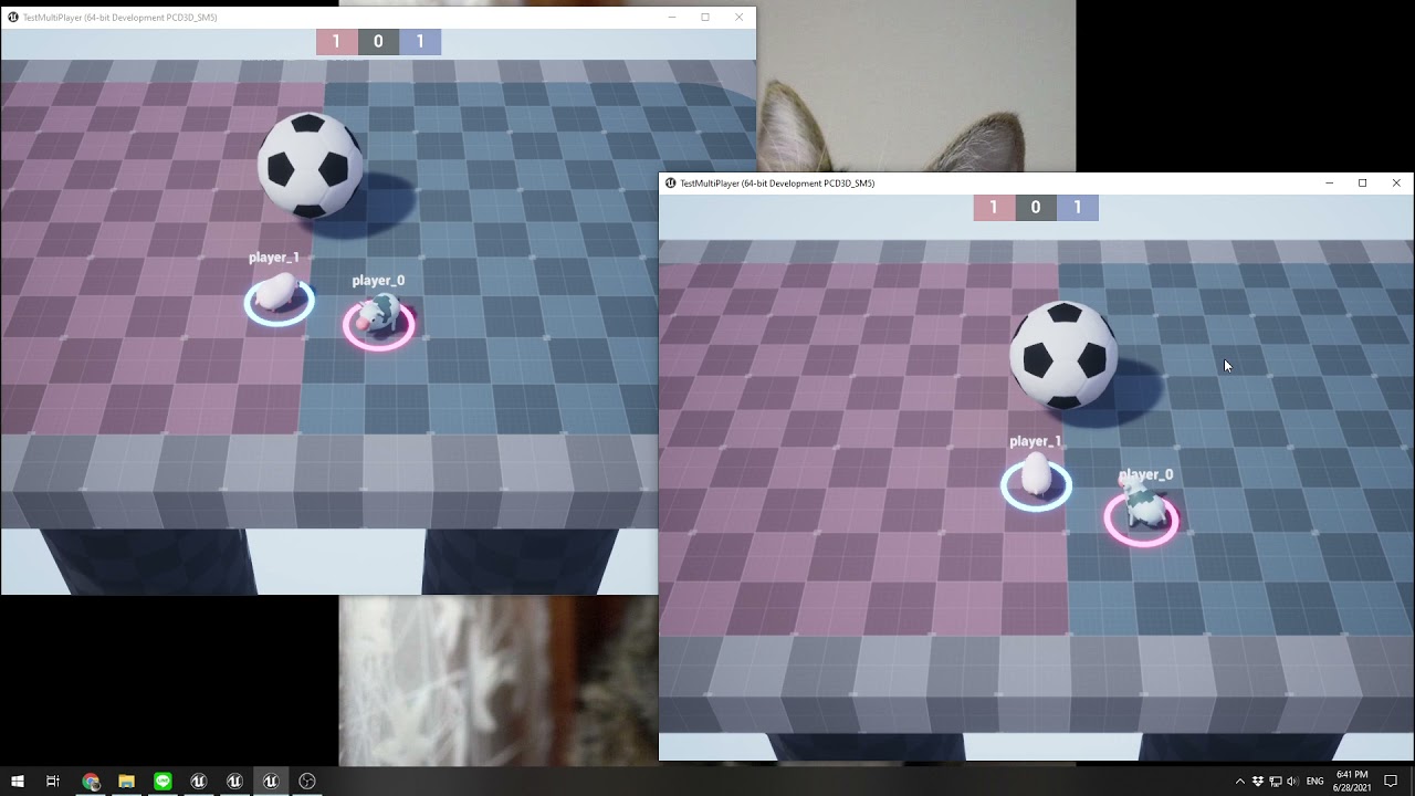 Physics synchronization problem (ball has SmoothSync) - YouTube