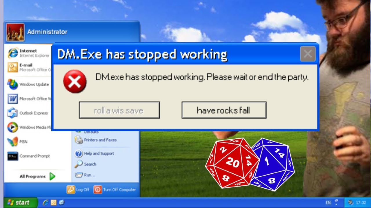 DM.exe Has Stopped Working #shorts #dnd - YouTube