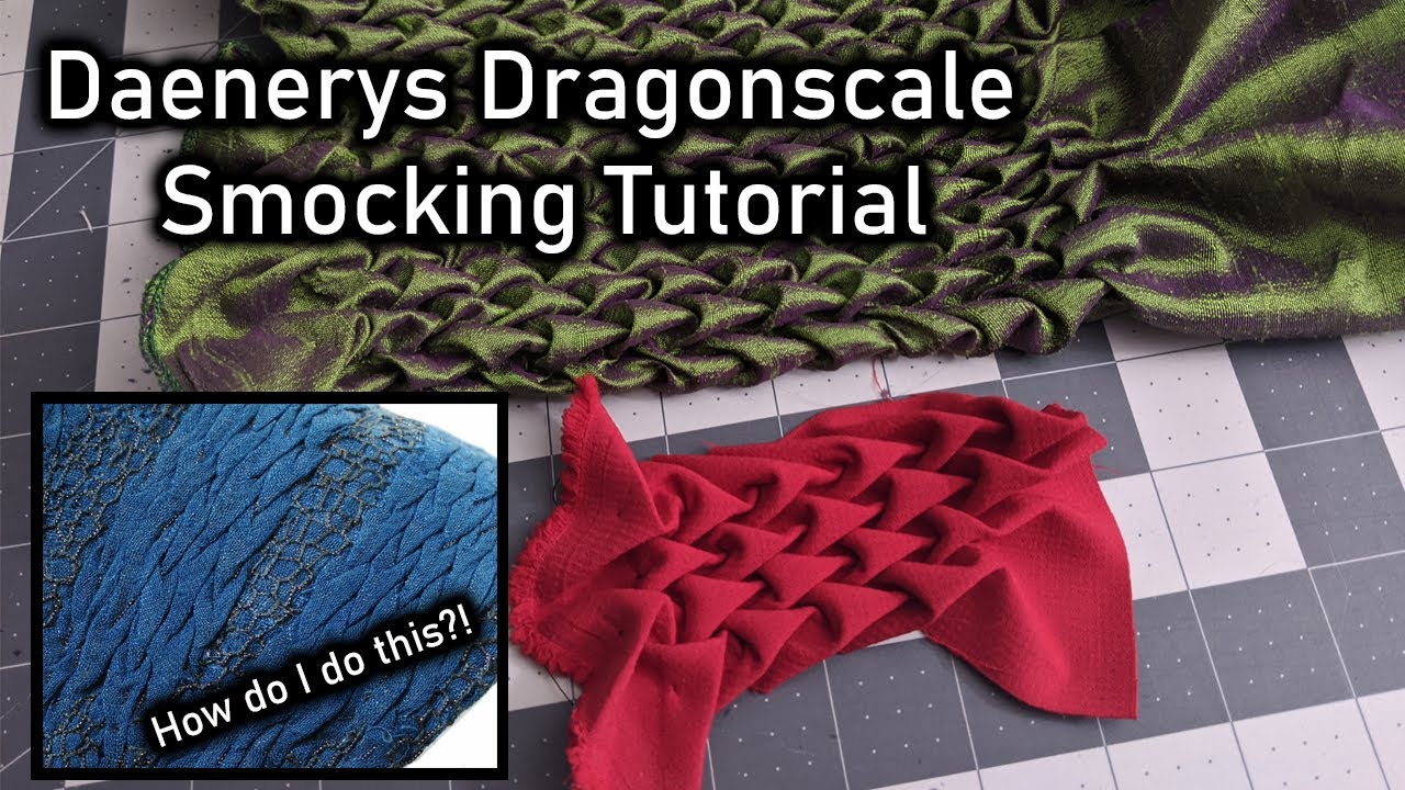 Daenerys Dragon Scale Smocking Cosplay Tutorial - YouTube