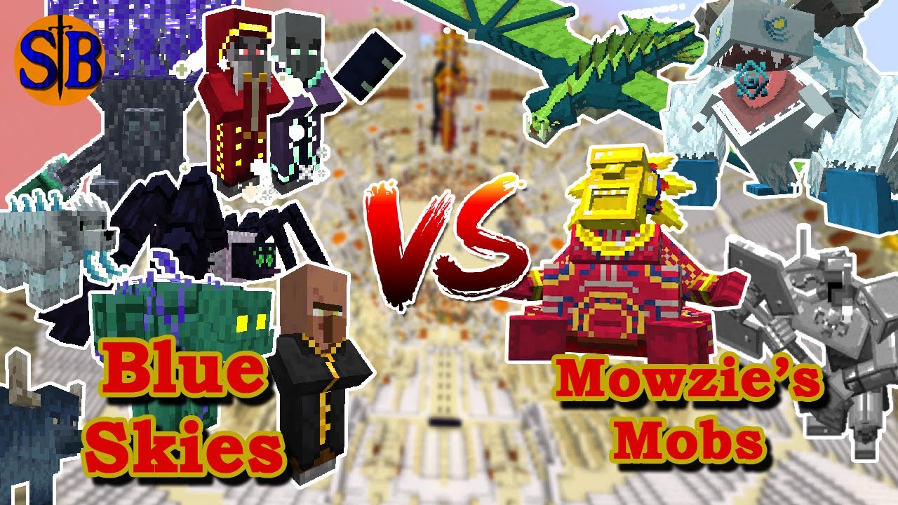 Mowzie's Mobs Team vs Blue Skies Team | Full mod Battle | Minecraft Mob ...