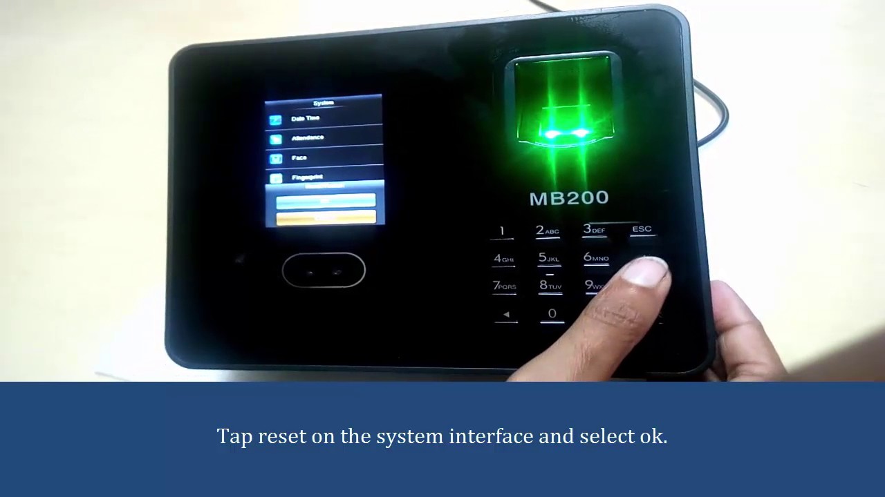 Reset option in MB 200 Device - YouTube