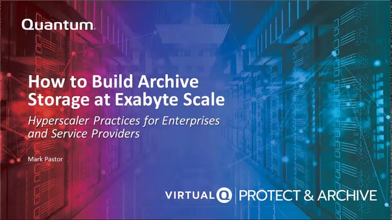 How to Build Archive Storage at Exabyte Scale? The Answer May Surprise ...