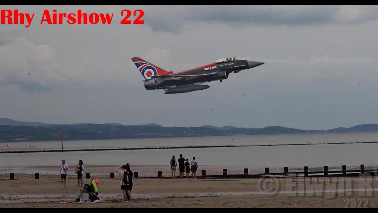 RAF Typhoon Display Rhyl Airshow Blackjack - YouTube