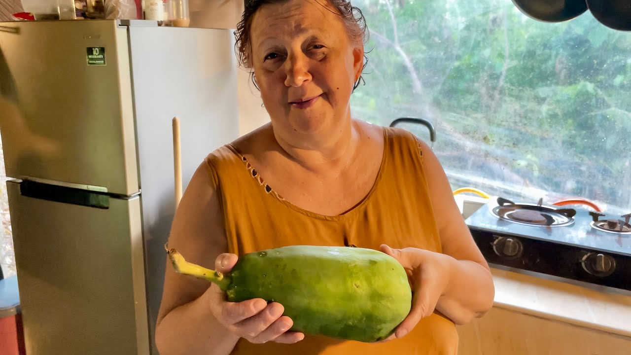 MAMA OLGA COOKING ATCHARANG PAPAYA FOR A FIRST TIME! - YouTube