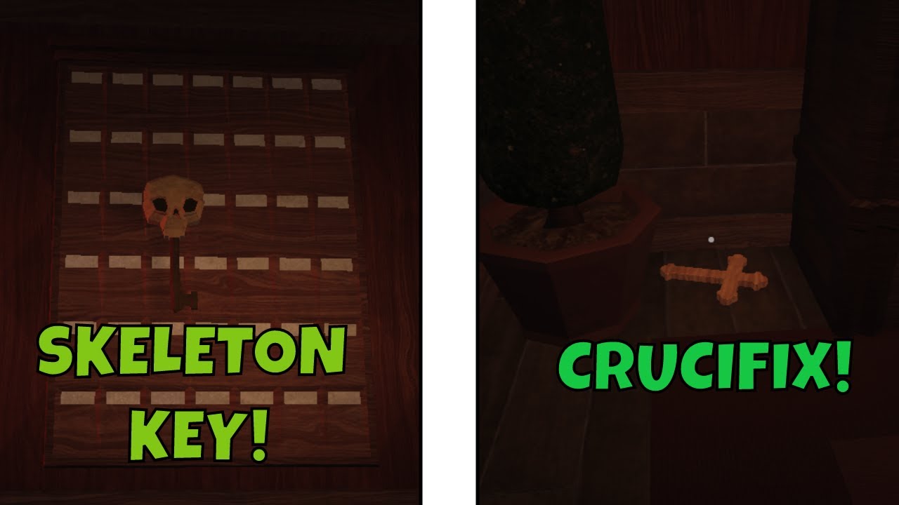 How To Get SKELETON KEY And CRUCIFIX BADGES In DOORS RP Roblox YouTube